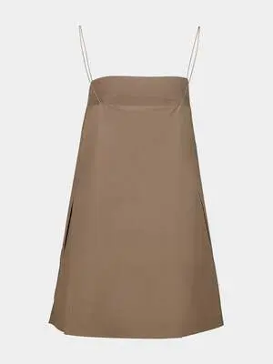 Matteau Birch Square Cami Mini Dress In Birch