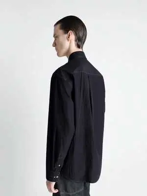LEMAIRE Crepe Cotton Studded Shirt