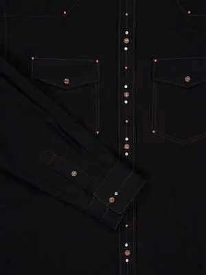 LEMAIRE Crepe Cotton Studded Shirt