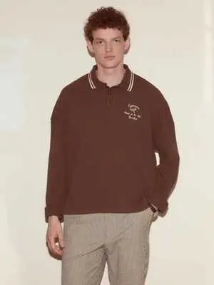 BODE Geneva Waffle Polo - Brown
