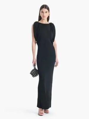 Altuzarra Henderson Draped Maxi Dress - Black