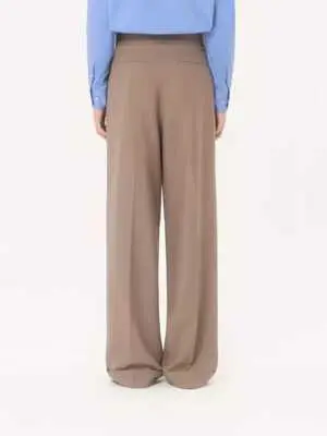 Valentino Garavani Cuffed Natté Wool Trousers