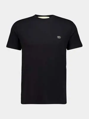 Valentino Garavani Cotton Regular Fit T-shirt - Black