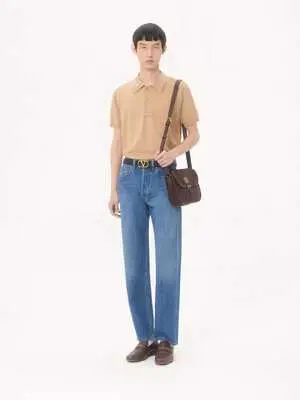 Valentino Garavani Wool Polo With Vlogo Embroidery - Beige