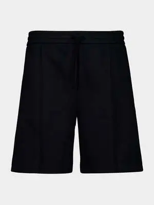 Valentino Garavani Cotton Blend Shorts - Black