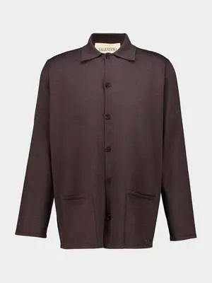 Valentino Garavani Virgin Wool Cardigan - Brown