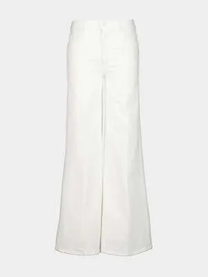 MOTHER Twister Sneak Jeans - White