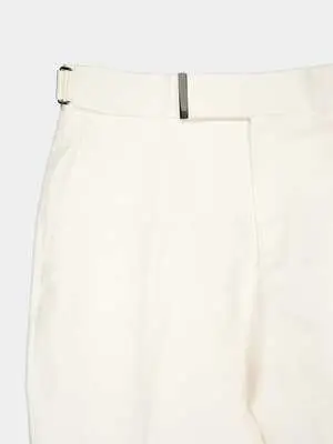 TOM FORD Off- Silk And Linen Tailored Trousers