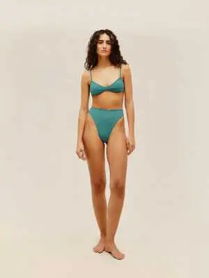 HAIGHT. Haight Monica Bikini Top Blue