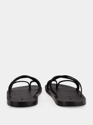 TOM FORD Leather Criss-cross Sandals - Black
