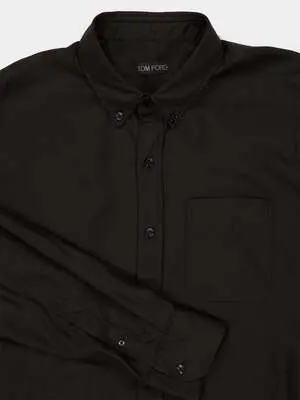 TOM FORD Slim-fit Lyocell Shirt - Black