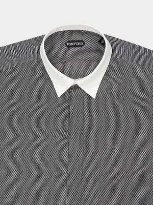 TOM FORD And White Mulberry Silk Button-up Shirt