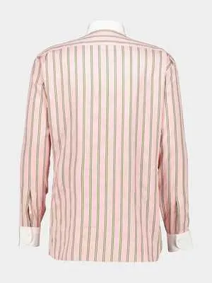 TOM FORD Pipa Oxford Stripe Silk Jacquard Shirt