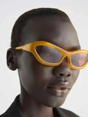 PORT TANGER Hayya Acetate Cat-eye Sunglasses - Yellow