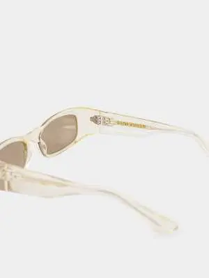 PORT TANGER Rectangle Acetate Sunglasses - Gold