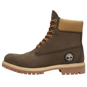 Timberland Premium 6 Inch Waterproof Lace-up Boots - Dark Brown/nubuck Olive