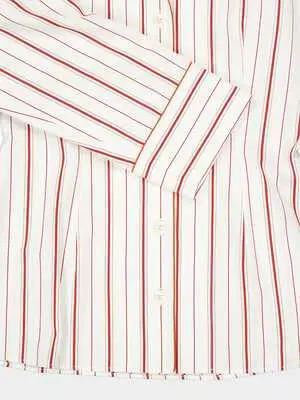 Dolce & Gabbana Striped Poplin Shirt - Red
