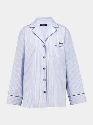 Dolce & Gabbana Striped Vanity Shirt - Blue