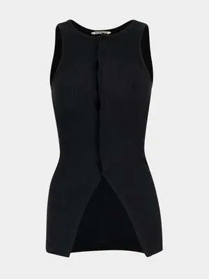 Auralee Organic Soft Rib Tank - Black