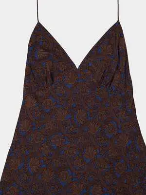 Matteau Marrakesh Print Silk Halter Maxi Dress