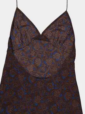 Matteau Marrakesh Print Silk Halter Maxi Dress