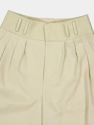 Altuzarra Wilson Wide-leg Cotton Trousers In Sapling - Beige