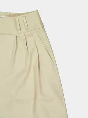 Altuzarra Wilson Wide-leg Cotton Trousers In Sapling - Beige
