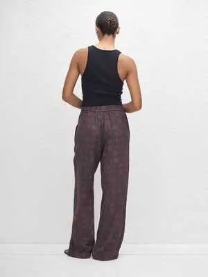 Matteau Marrakesh Silk Casual Trousers - Brown