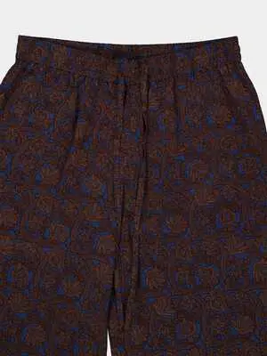 Matteau Marrakesh Silk Casual Trousers - Brown