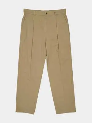 Valentino Garavani Cotton Gabardine Chino Trousers - Beige