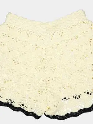 Zimmermann Aster Crochet Shorts - Beige