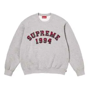 Supreme Plaid Arc Crewneck