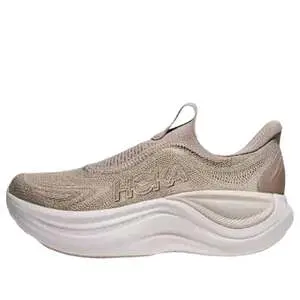 Hoka One One Skyward Laceless Sneakers - Putty/white