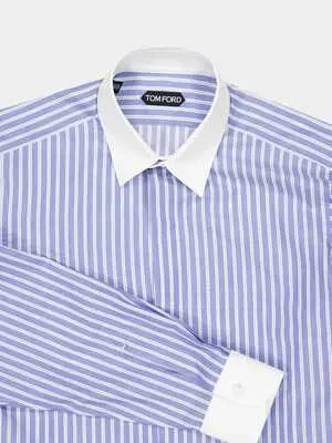 TOM FORD White And Cotton Stripe Shirt
