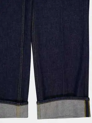 FRAME Dark Trapunto Denim Trousers
