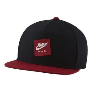 JORDAN Pro Jumpman Classic Snapback Hat - Black/red