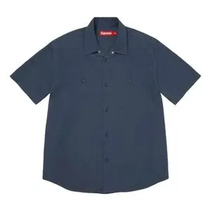Supreme Ss26 Cigarette S/s Shirt - Navy