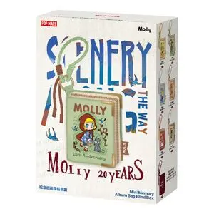 POP MART Molly Scenery Along The Way Series Mini Memory Album Bag Blind Case