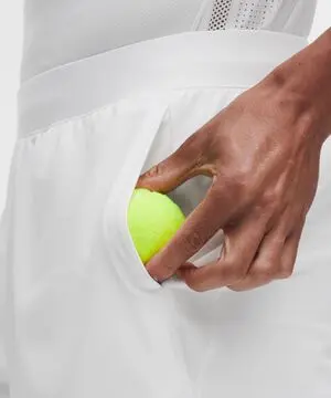 Lululemon Textured Swift Tennis Shorts 7 - White/white