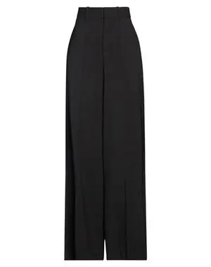 P.a.r.o.s.h Wool Blend High-waisted Wide-leg Trousers - Black