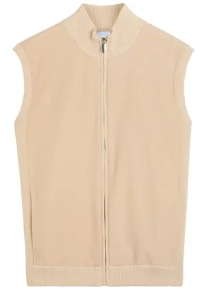 RAITH Rails Hybrid Panelled Stretch-knit Gilet