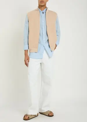 RAITH Rails Hybrid Panelled Stretch-knit Gilet