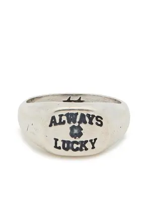 TWOJEYS Always Lucky Sterling-plated Signet Ring - Silver