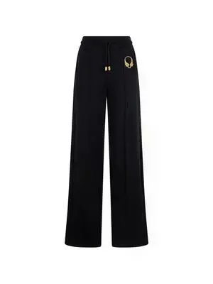 Roberto Cavalli Logo Plaque Drawstring Track Pants