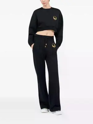 Roberto Cavalli Logo Plaque Drawstring Track Pants