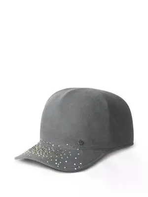 MAISON MICHEL Crystal Embellished Hat