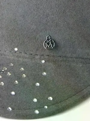 MAISON MICHEL Crystal Embellished Hat