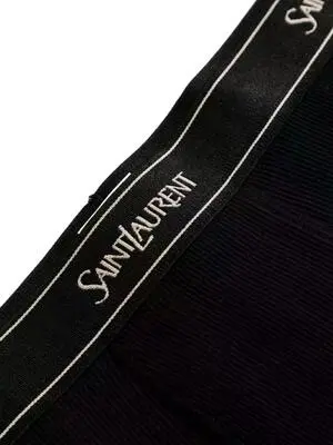Saint Laurent Logo-waistband Ribbed Boxers