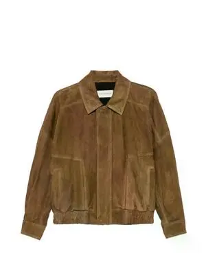 Nour Hammour Dalma Suede Jacket - Brown