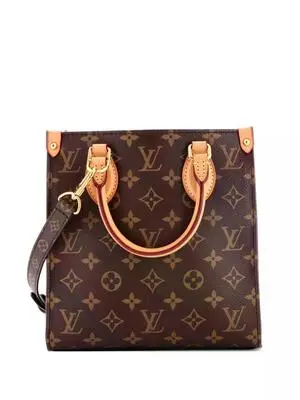 LOUIS VUITTON Sac Plat Nm Monogram Canvas Bag - Brown